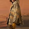 Yellowstone Beth Dutton White Poncho Coat - Yellowstone Jackets