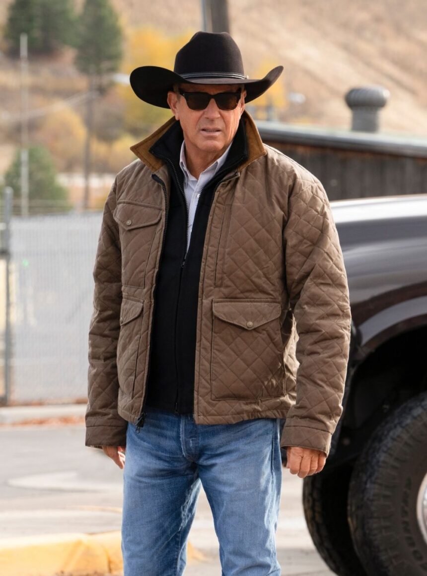 Yellowstone John Dutton Green Quilted Jacket - Yellowstone Jackets
